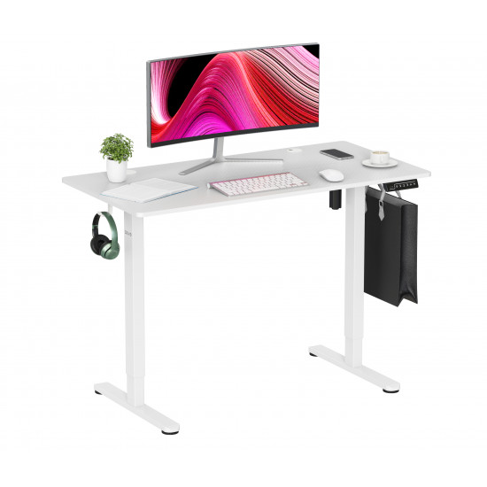 Devo Gaming Table - Agr Lite Frame - White